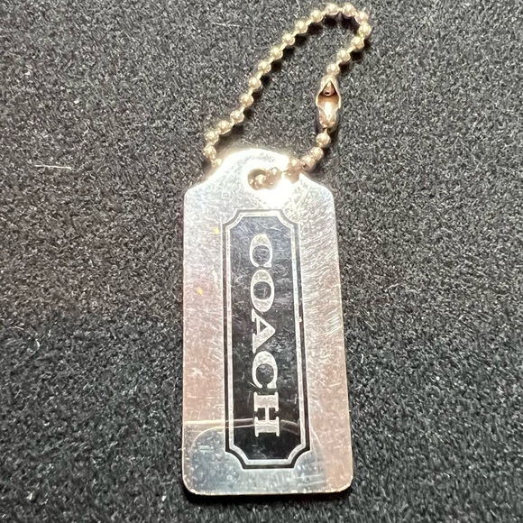 Coach | Bags | Coach Silver Metal Hang Tag Bag Charm Key Fob | Poshmark